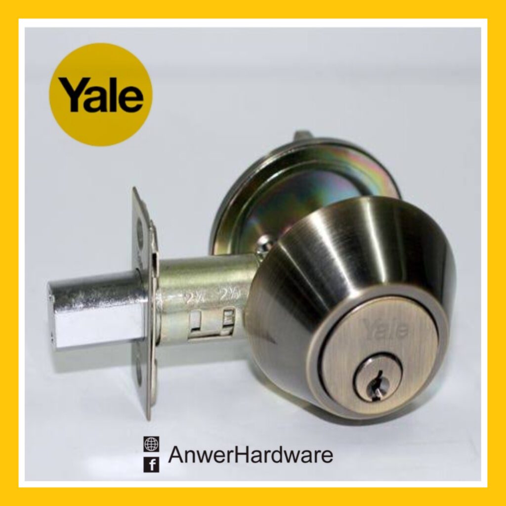 Yale Deadbolt Single Side Key AB ⋆ Anwer Hardware