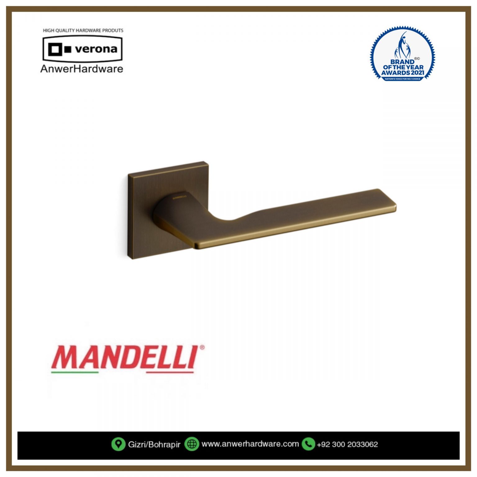 Mandelli Rosette Lock 1461 MBR ⋆ Anwer Hardware