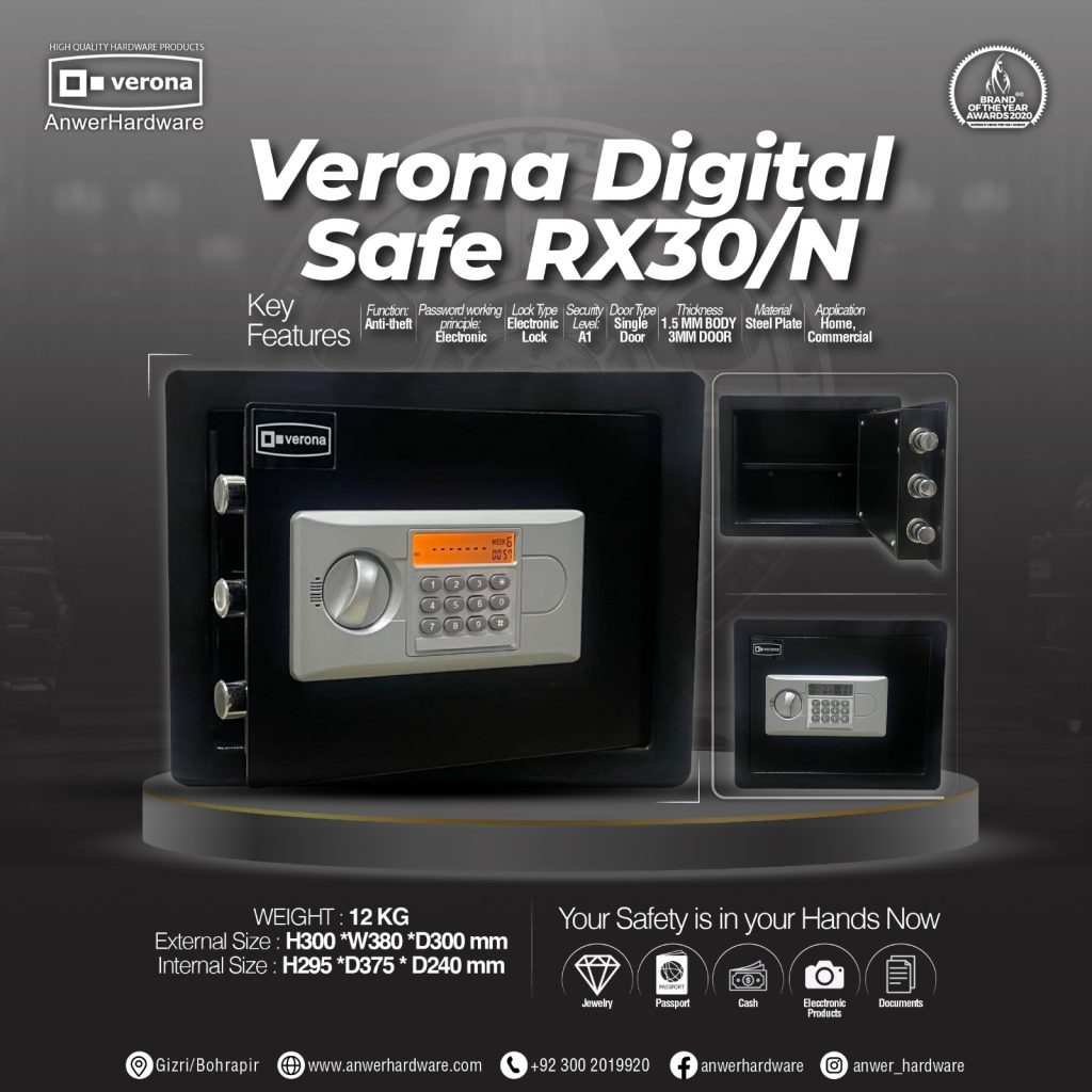 Verona Digital Safe RX30/N ⋆ Anwer Hardware
