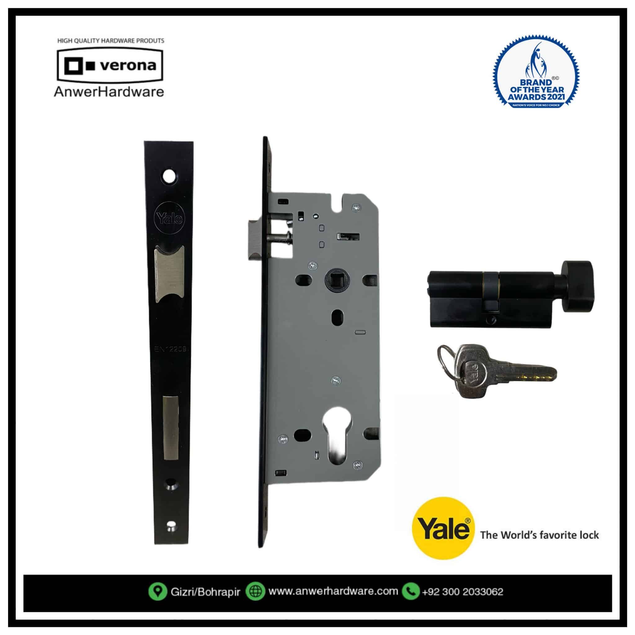 Mandelli Rosette Lock 1941 Matt Black ⋆ Anwer Hardware