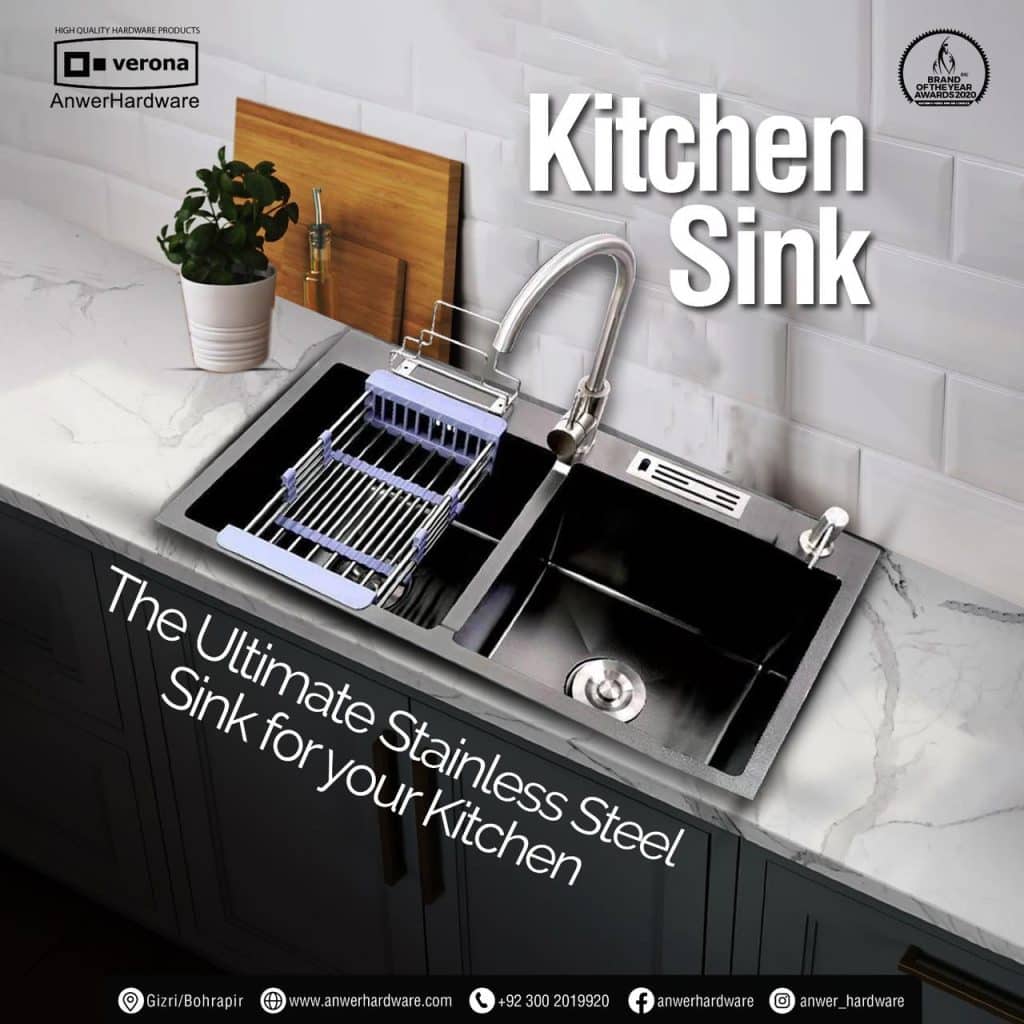 Buy stainless steel Kitchen sinks in Pakistan ⋆ Anwer Hardware