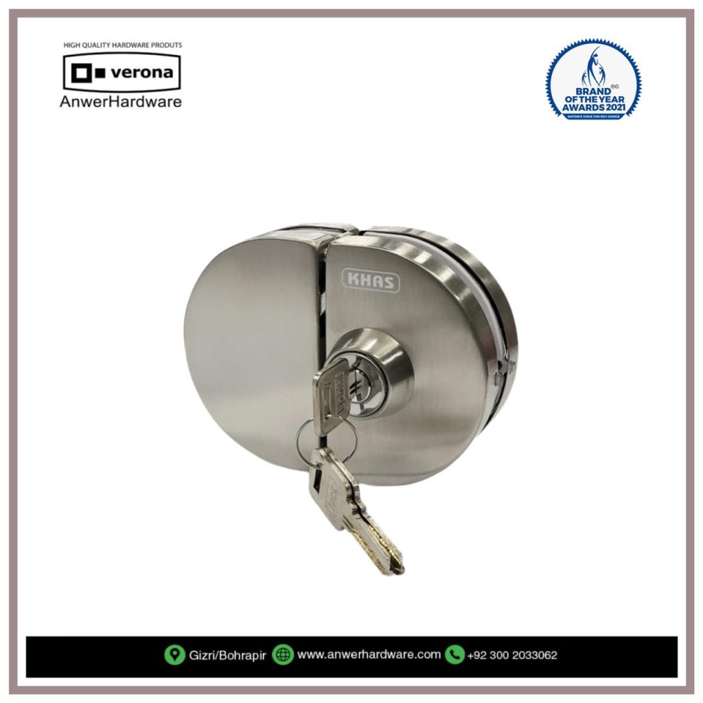 Glass D Lock Double AD-101 A ⋆ Anwer Hardware