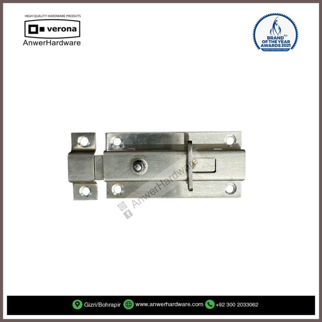 Stainless Steel Bathroom Latch 02-B ⋆ Anwer Hardware
