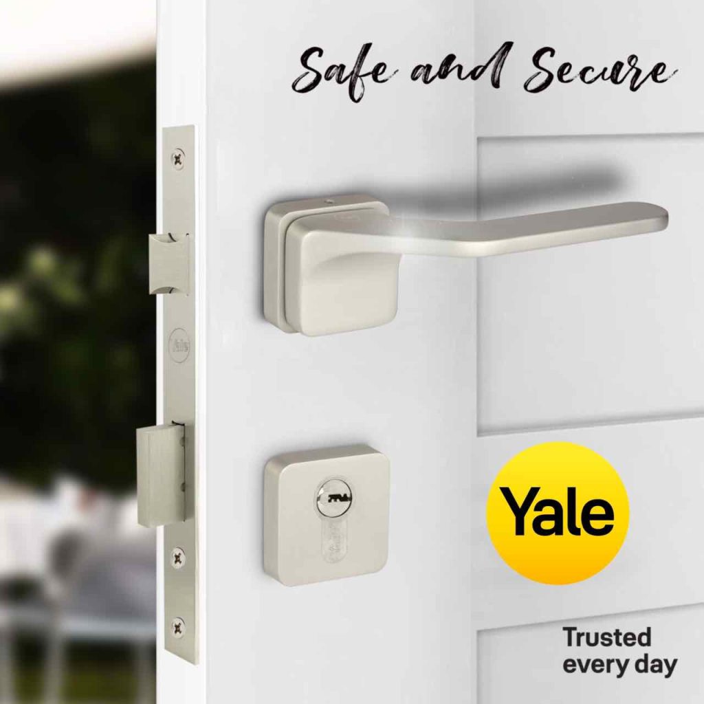 Yale Lever Handle Lock YMSL-1002-SS ⋆ Anwer Hardware