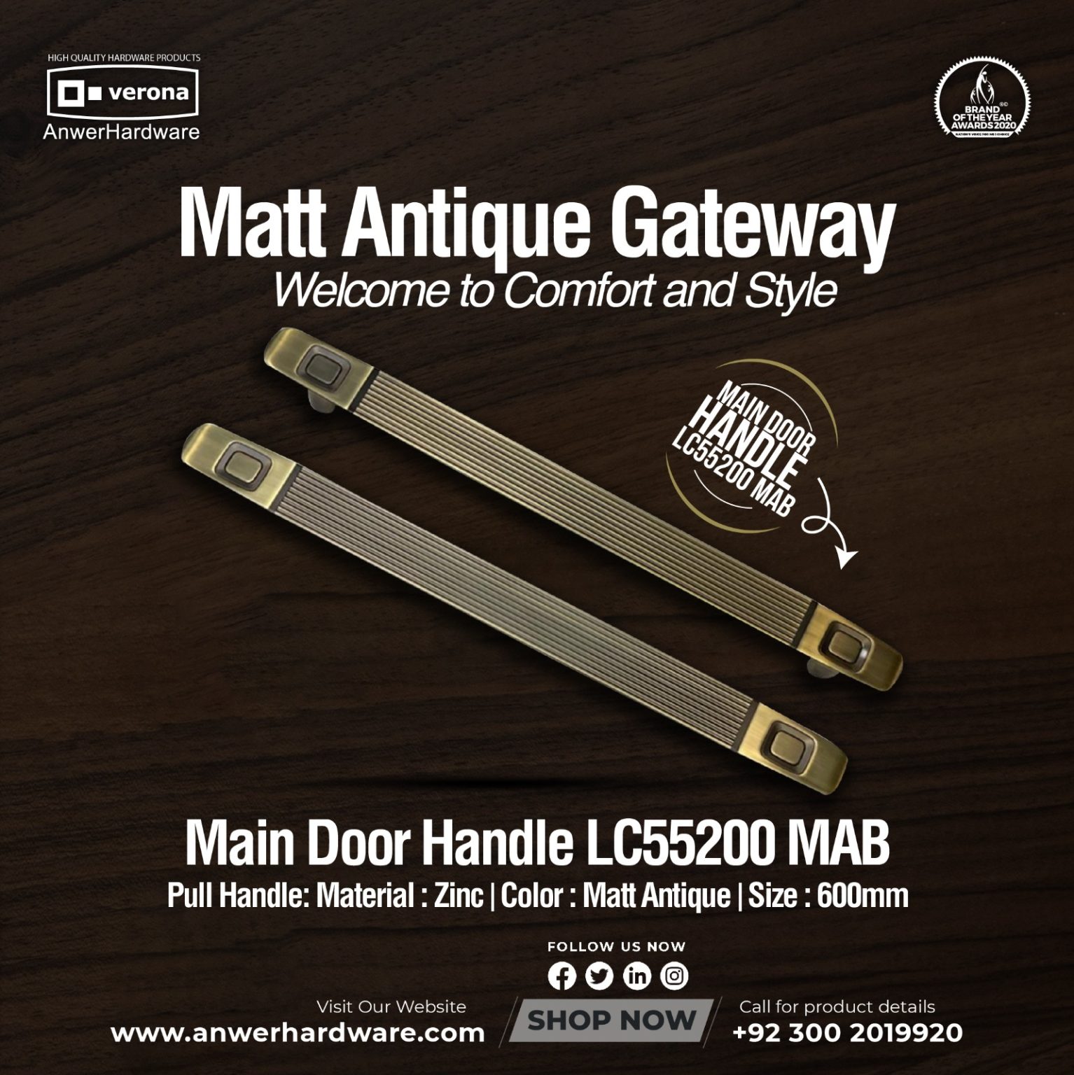 Main Door Handle LC55200 Mab ⋆ Anwer Hardware