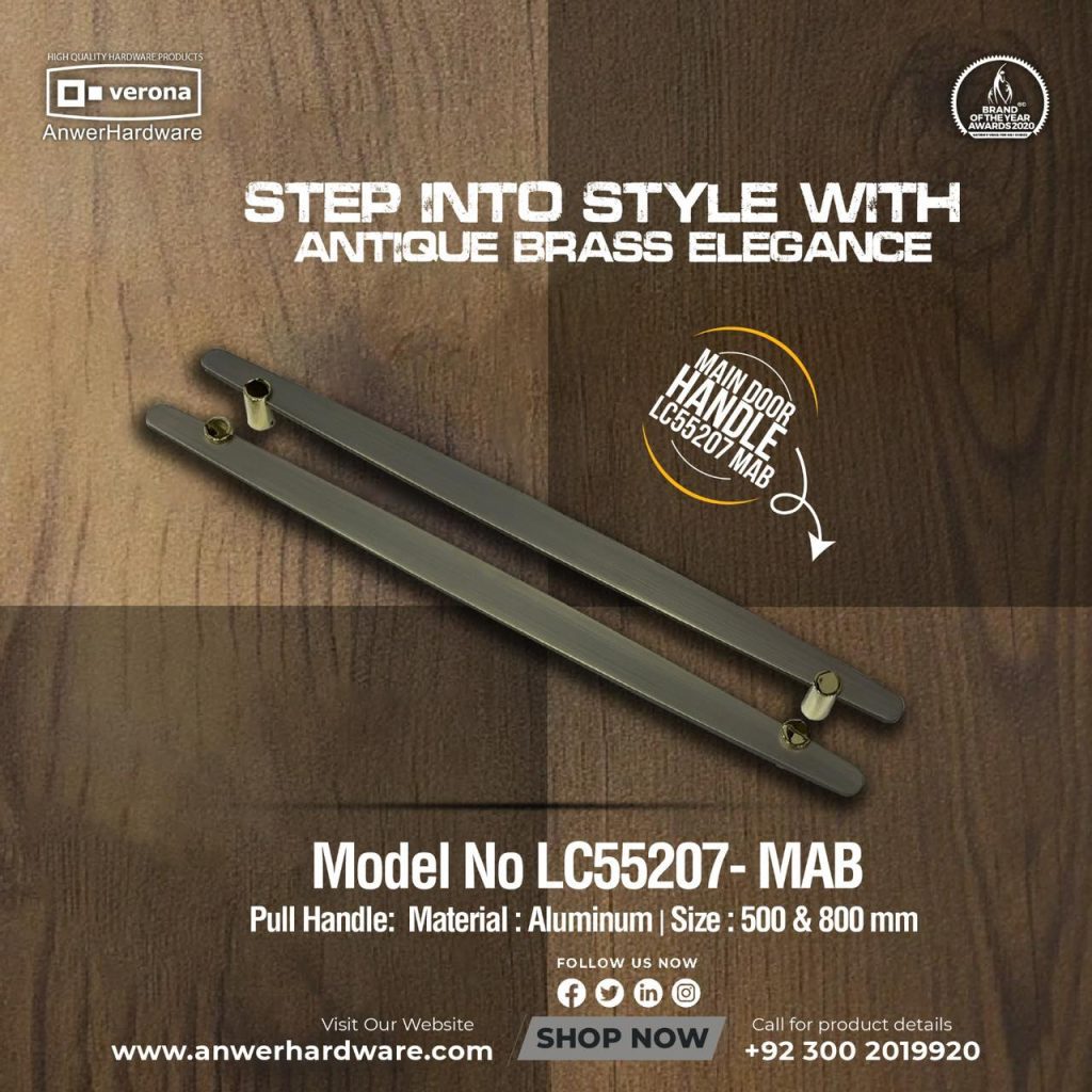 Main Door Handle LC55207 MAB ⋆ Anwer Hardware