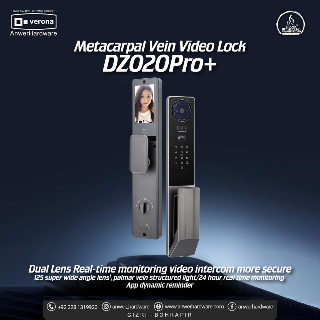 Verona 3D Face ID Smart Lock DZ020 Pro ⋆ Anwer Hardware