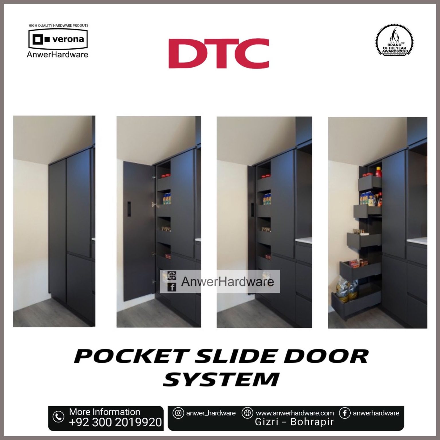 Dtc Pocket Sliding Door System R01 ⋆ Anwer Hardware